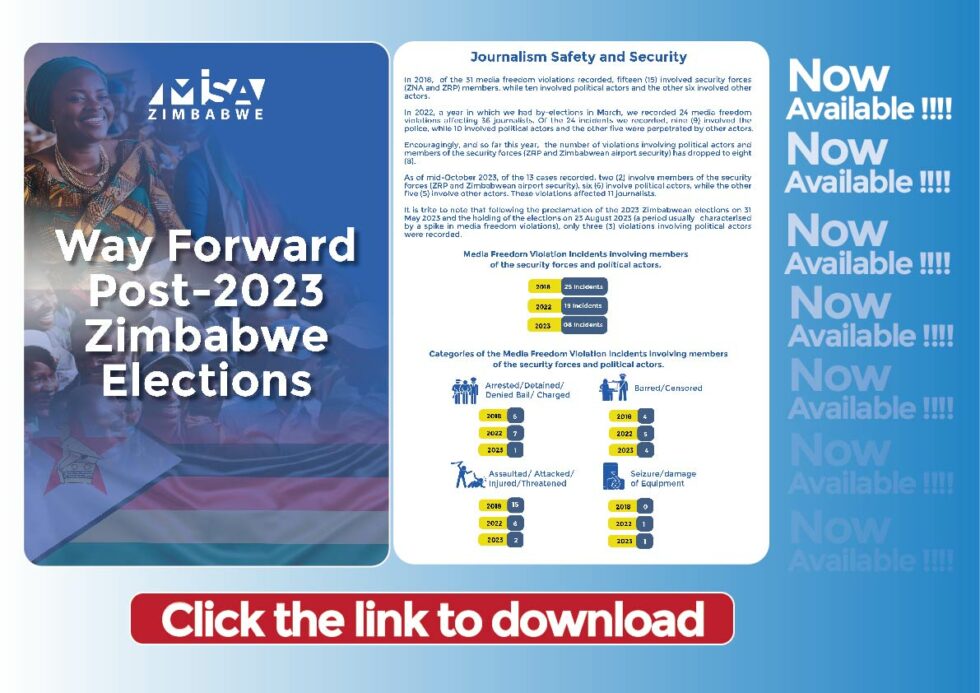 MISA Zimbabwe Way Forward Post-2023 Zimbabwe Elections | MISA Zimbabwe